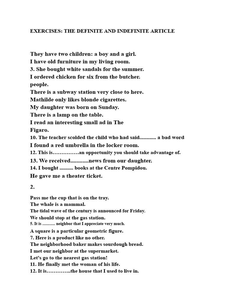 The Defined and Undefined Art Exercises | PDF