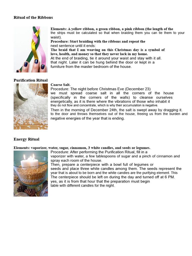 Christmas Rituals! | PDF | Christmas | Luck