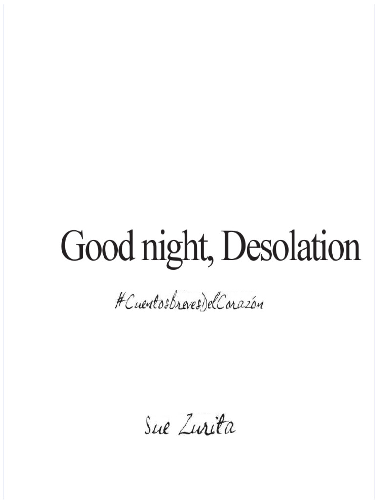 PDF Good Night Despair Sue Zurita - Compress | PDF