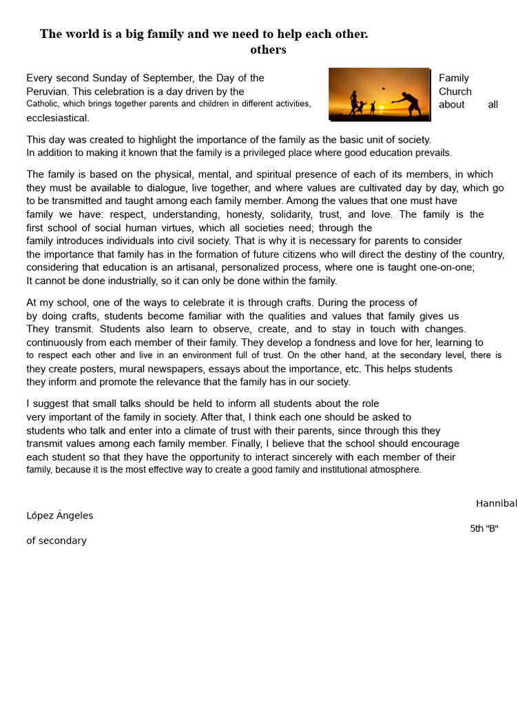 The Family Wall Newspaper | PDF
