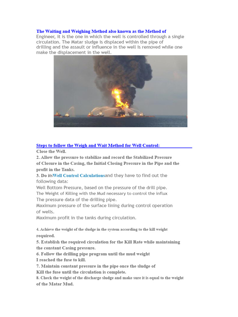 The Wait and Weigh Method or Also Known As The Engineer's Method | PDF ...