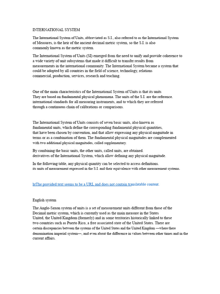 Understanding the International System of Units | PDF | International ...