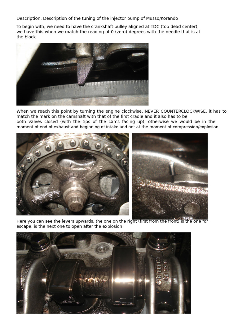 Injector Pump Tuning for Musso/Korando | PDF | Mechanical Engineering ...