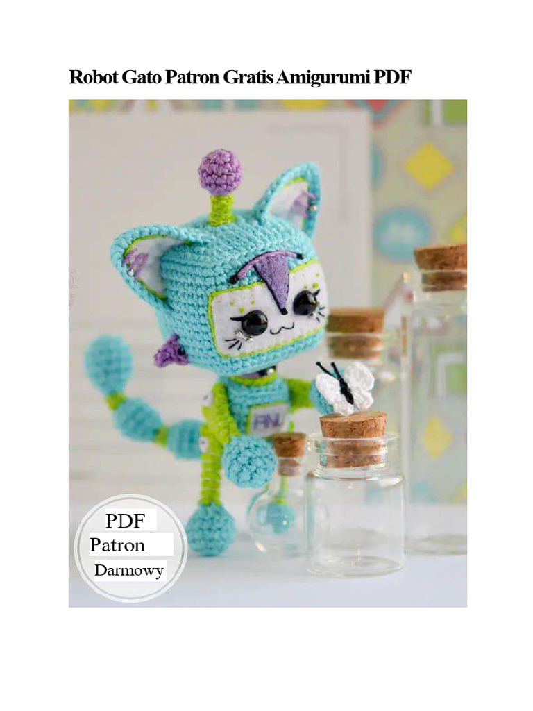 Robot Kot Wzór Darmowy Amigurumi PDF | PDF