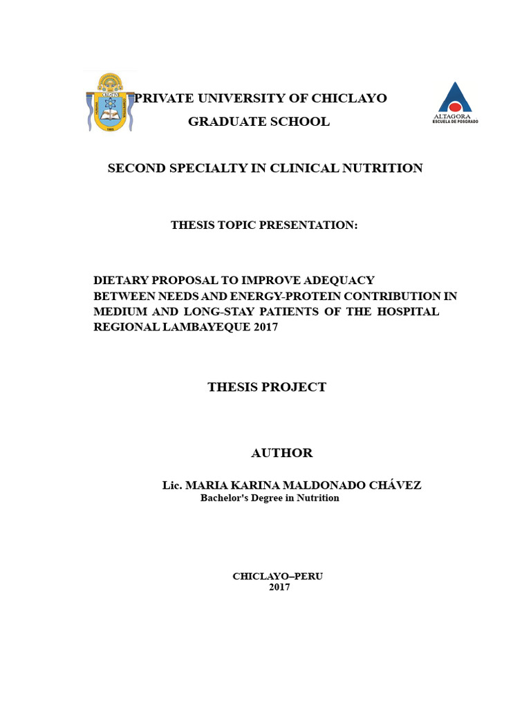 Dietary Proposal for Hospital Nutrition | PDF | Dieting | Nutrients