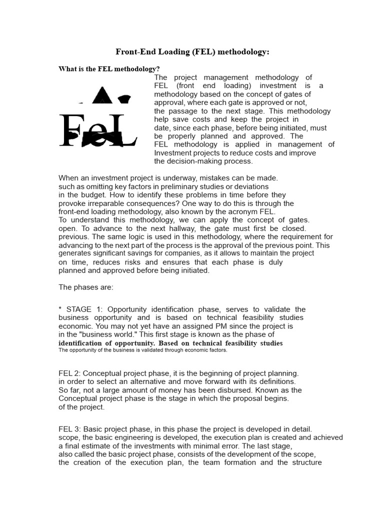 Fel Methodology | PDF | Methodology | Project Management