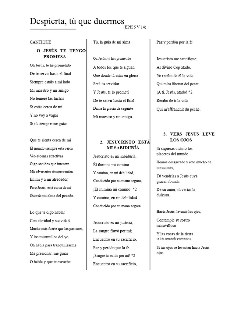 CANTICO | PDF | Jesús