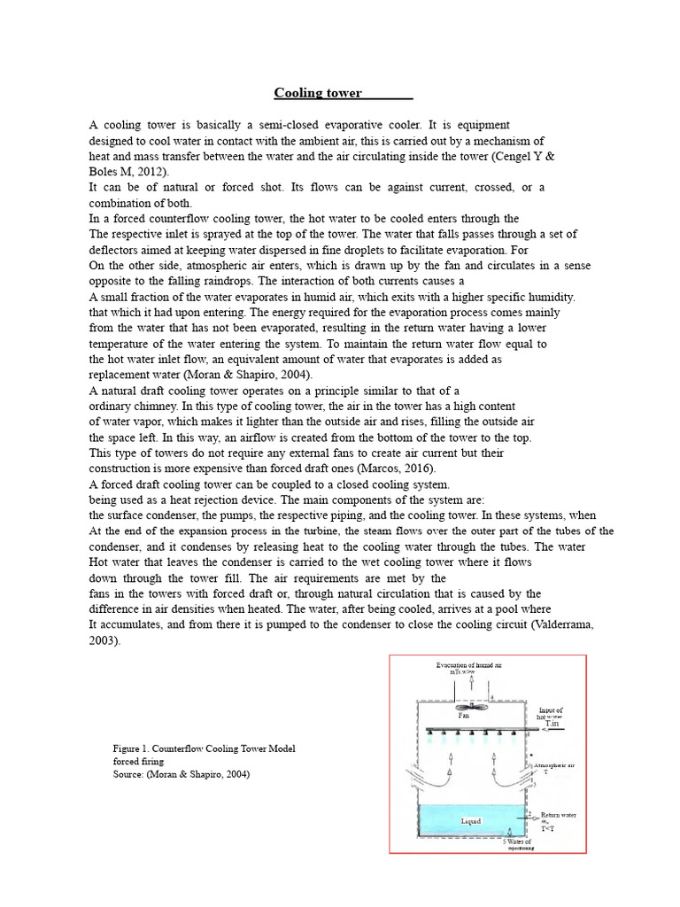 Cooling Tower | PDF | Humidity | Water