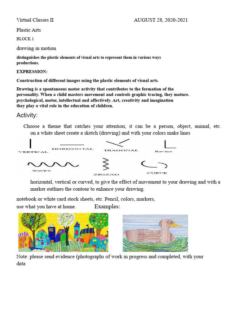 Art Activities 3rd Grade (Headlines) | PDF | Drawing | Color