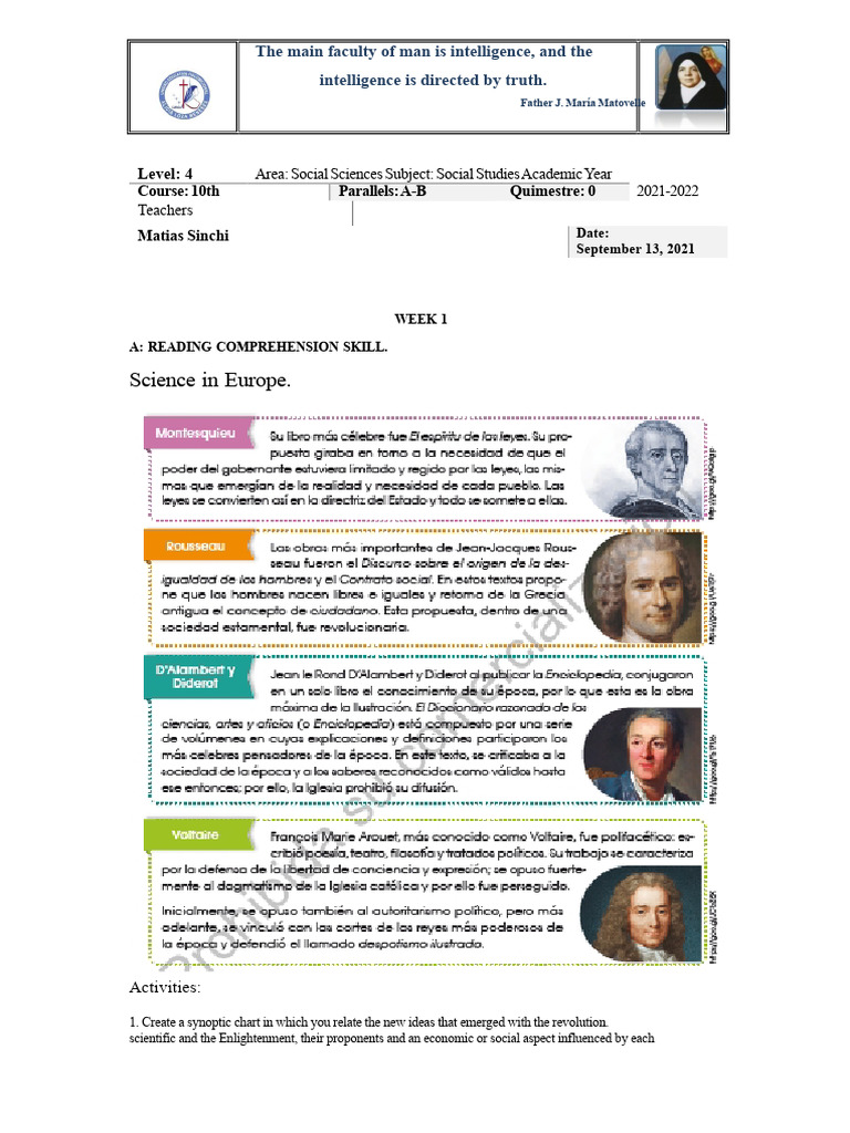 Diagnostic Studies 2 | PDF | Age Of Enlightenment | Jean Jacques Rousseau