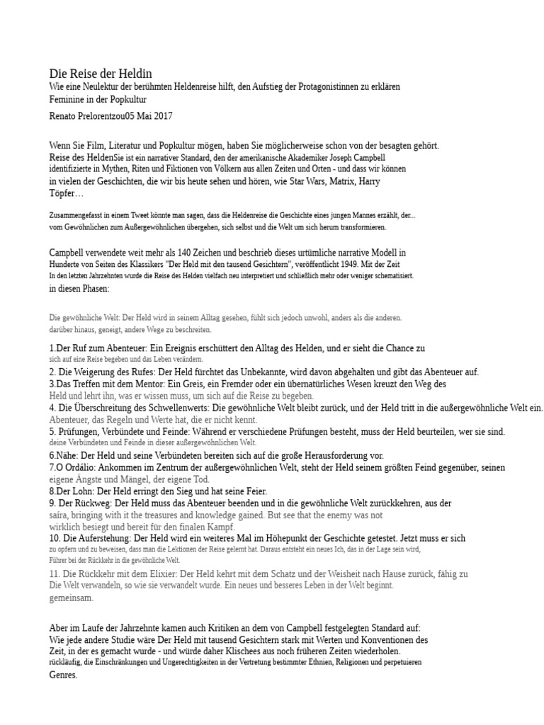 Die Reise Der Heldin | PDF