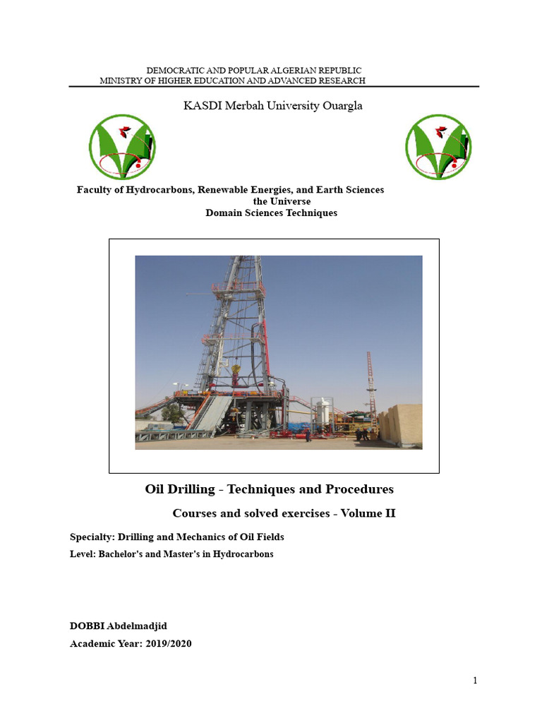 Oil Drilling Techniques and Procedures | PDF | Porosity | Petroleum ...