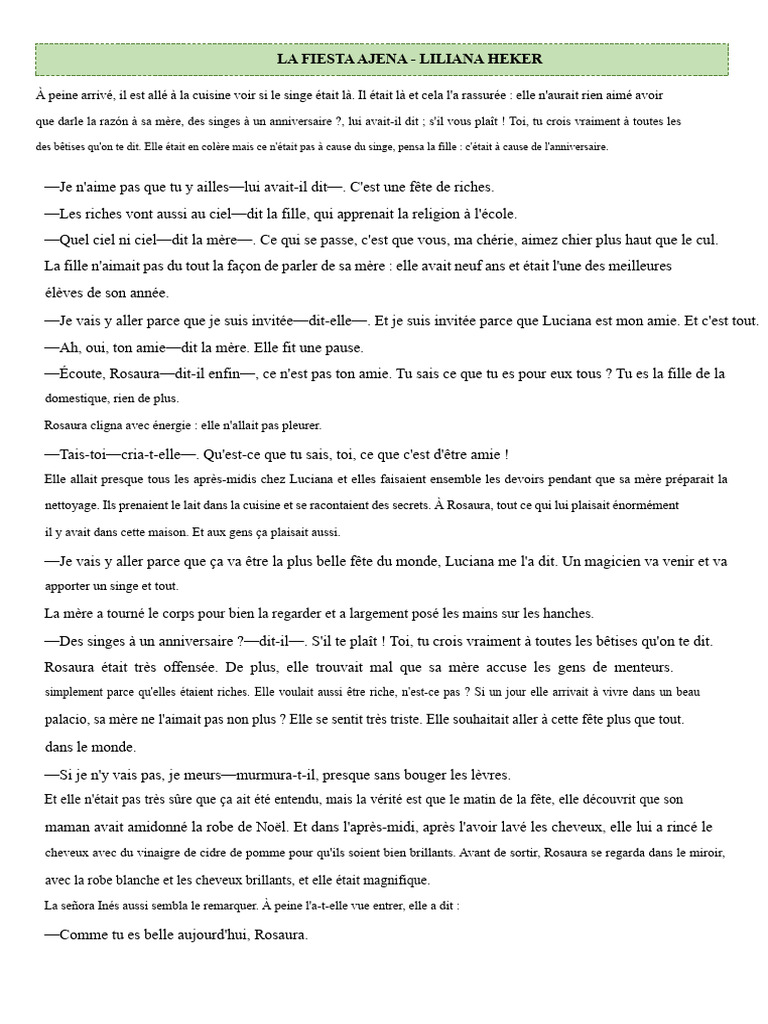Activités - La Fête D'autrui | PDF | Morphologie linguistique ...
