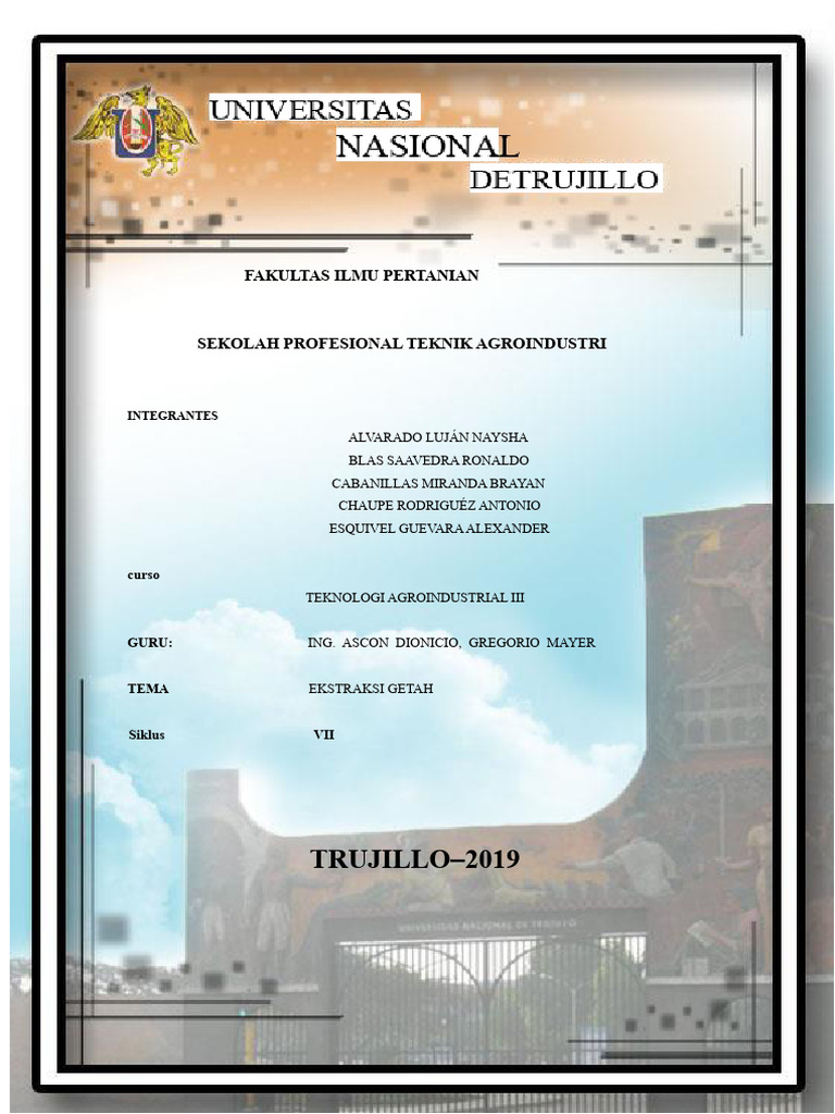 Proses Ekstraksi Getah PDF | PDF