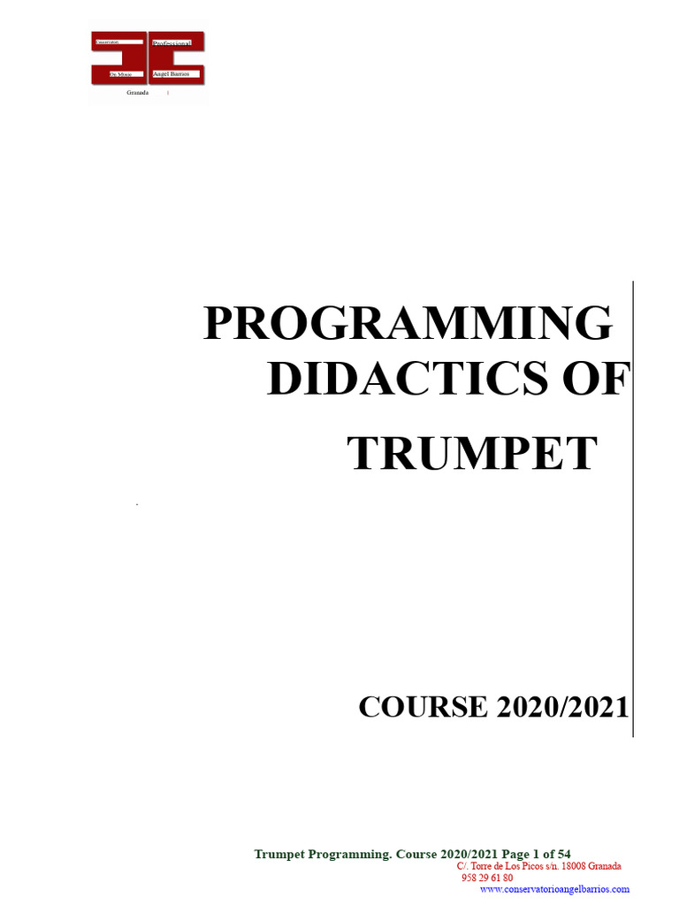 Trumpet Programming 2020-21 | PDF | Motivation | Motivational
