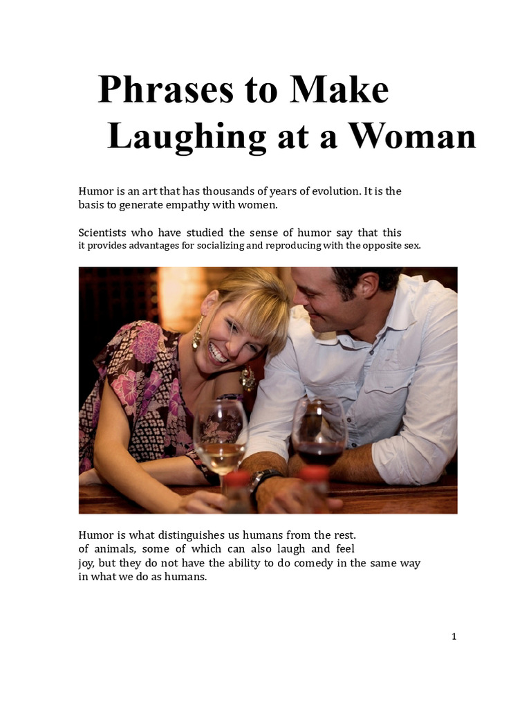 Phrases To Make A Woman Laugh PDF | PDF | Jokes | Humour