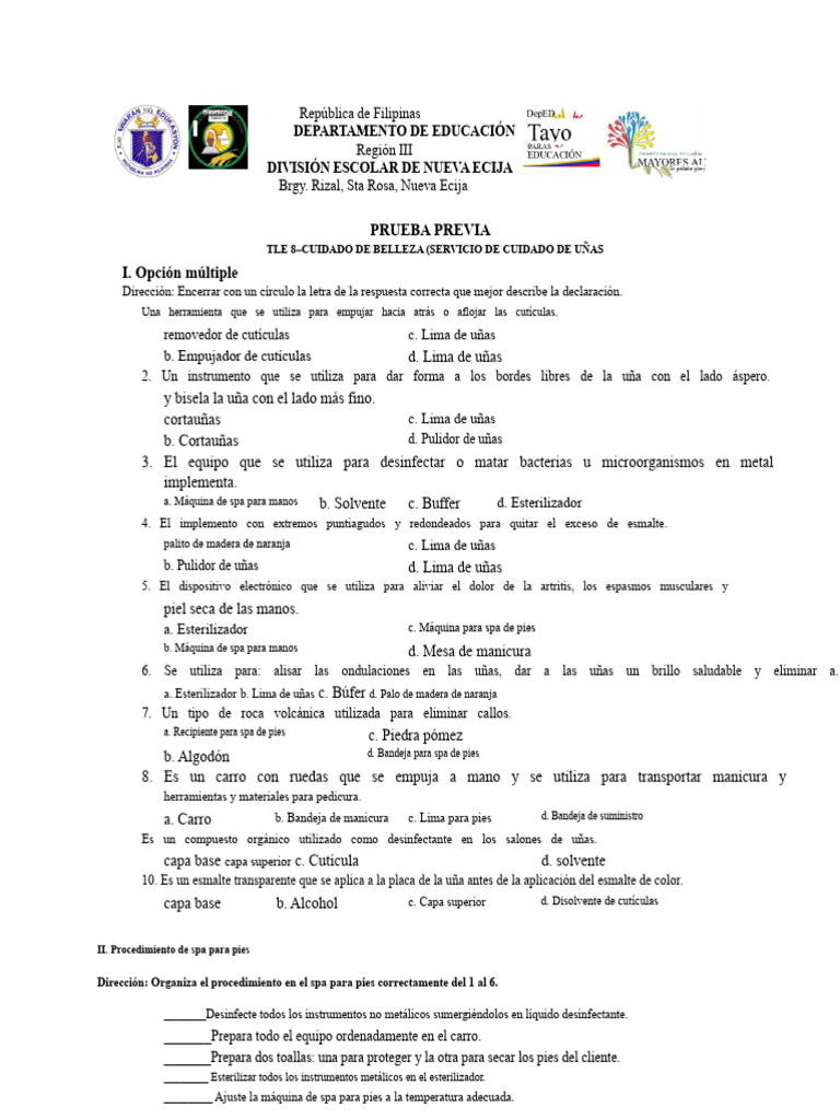 4to Periódico TLE 8 Cuidado de La Belleza | PDF | Clavo (anatomía) | Pie