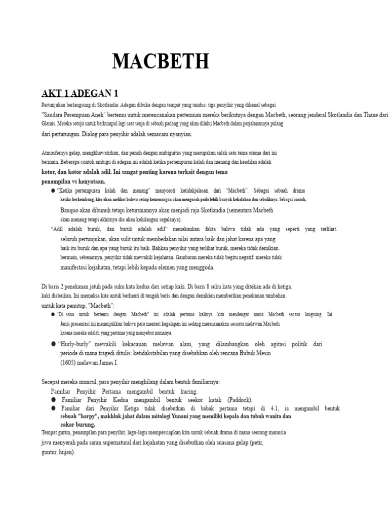 Macbeth | PDF