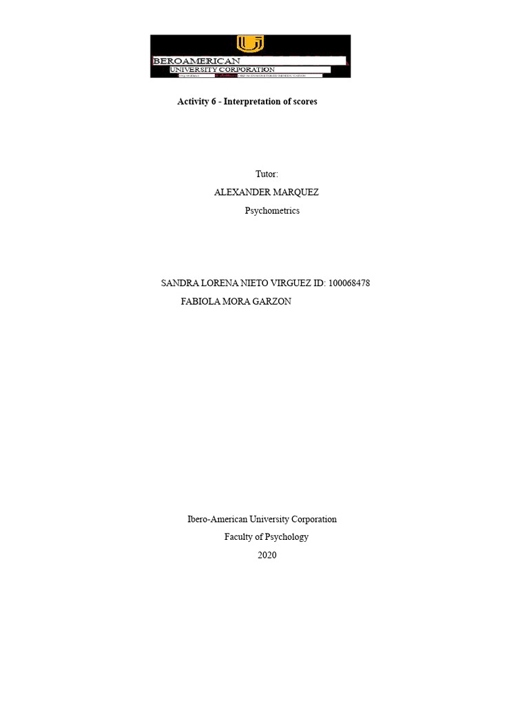 Interpreting Psychological Test Scores | PDF | Psychometrics | Psychology