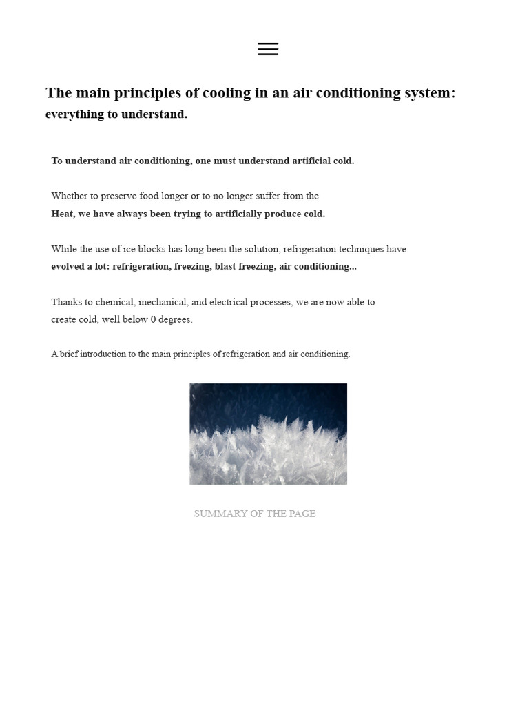 Principles of Air Conditioning Explained | PDF | Heat | Refrigeration