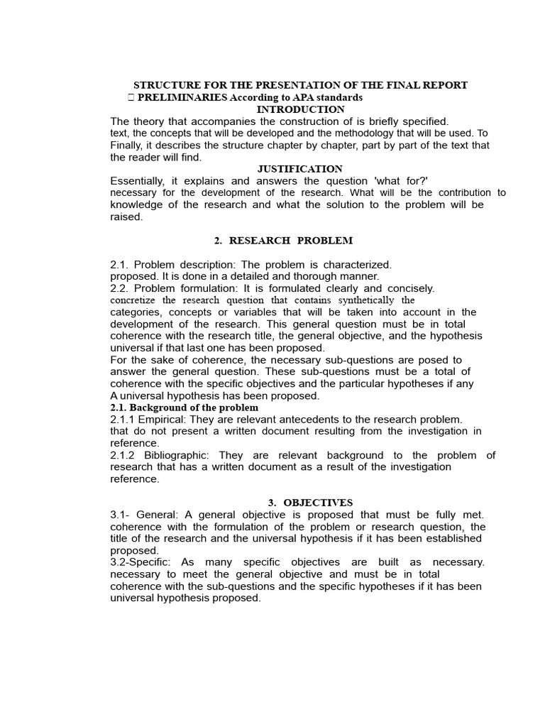 Structure of Research Report Apa Standards | PDF | Hypothesis | Methodology