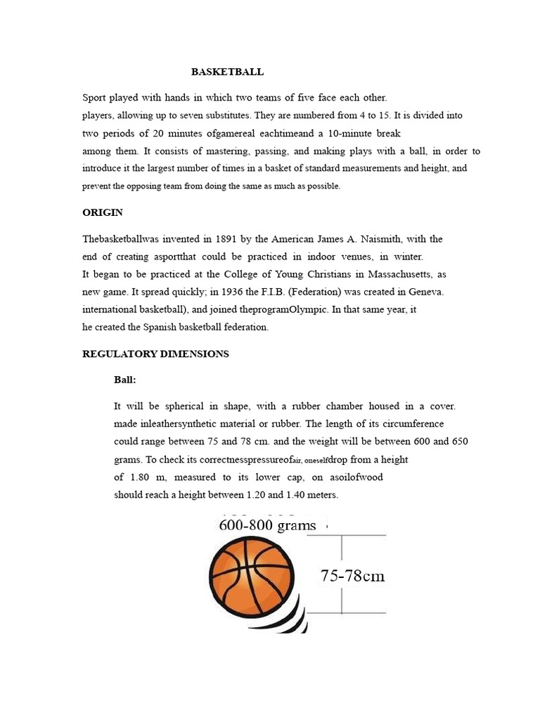Basketball: Rules, History, and Techniques | PDF | Anatomical Terms Of ...
