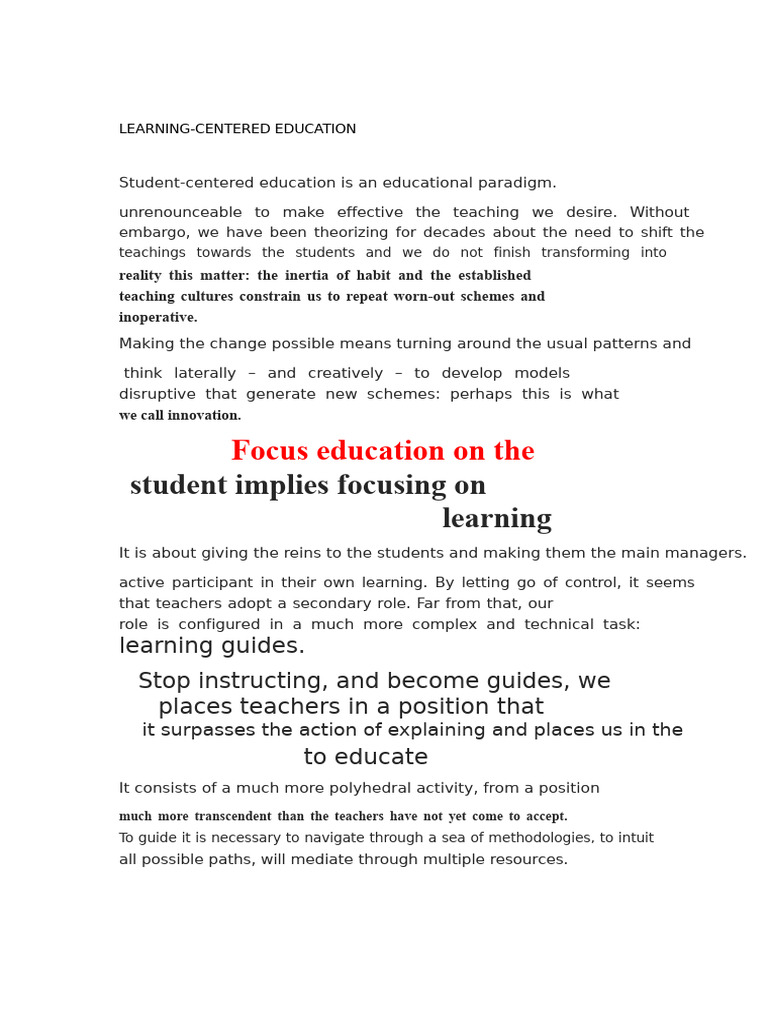 The Pedagogical Core of Richard Elmore and The Importance of The ...