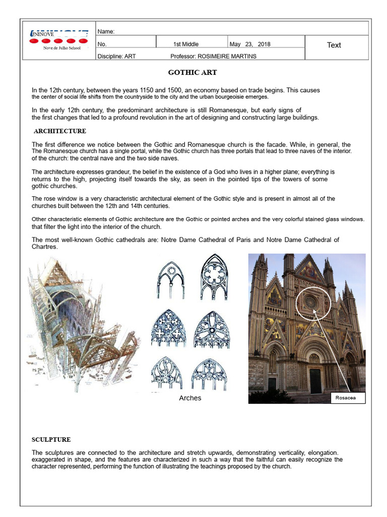 Gothic Art | PDF | Gothic Architecture | Church (Building)