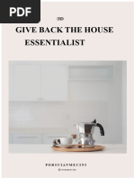 Complete Household Essentials Checklist | PDF | Home Appliance | Tableware