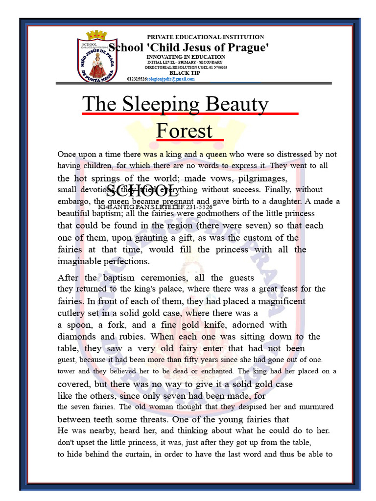 The Sleeping Beauty of The Forest | PDF | Sleeping Beauty | Fairy Tales