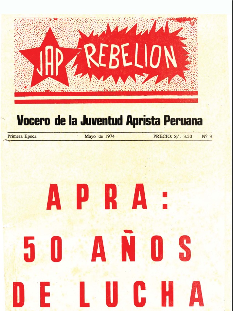 Cincuenta Años de Aprismo | PDF | Ideologías | Perú