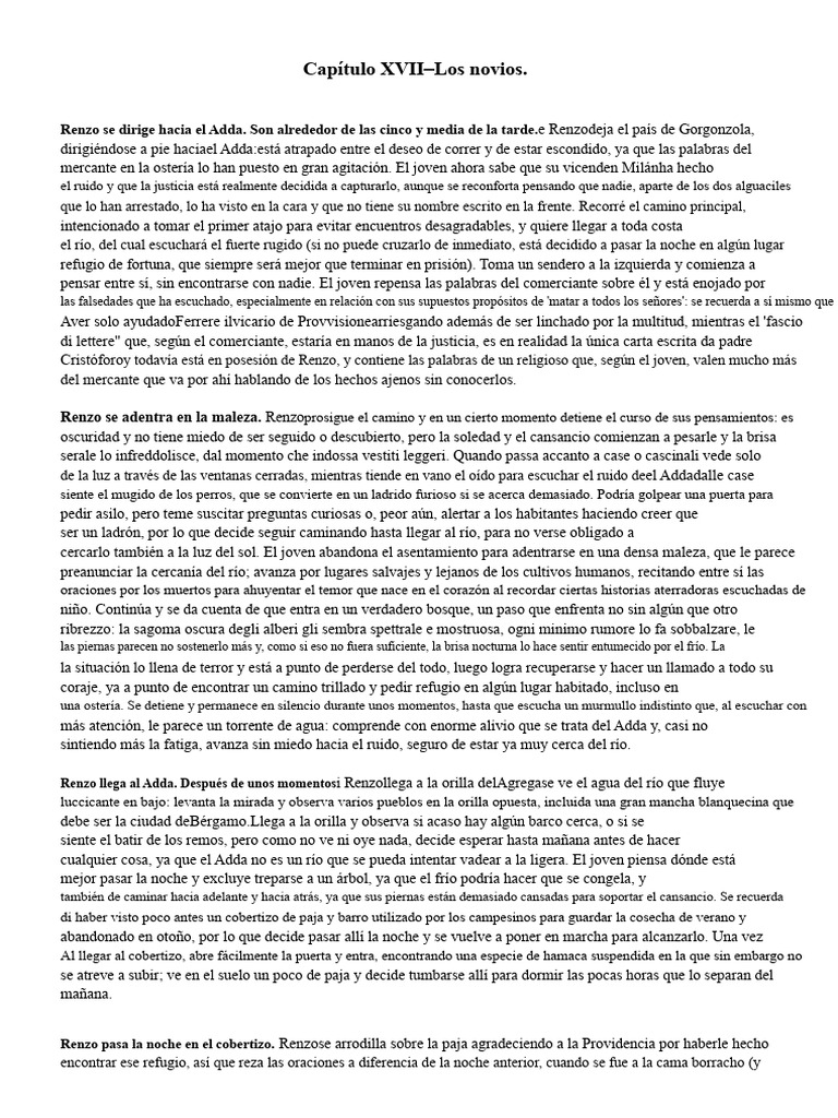 Capítulo XVII - Los Novios | PDF | Narración | República de venecia