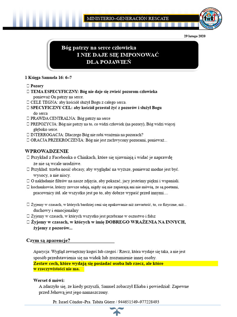 Bóg Patrzy Na Serce | PDF