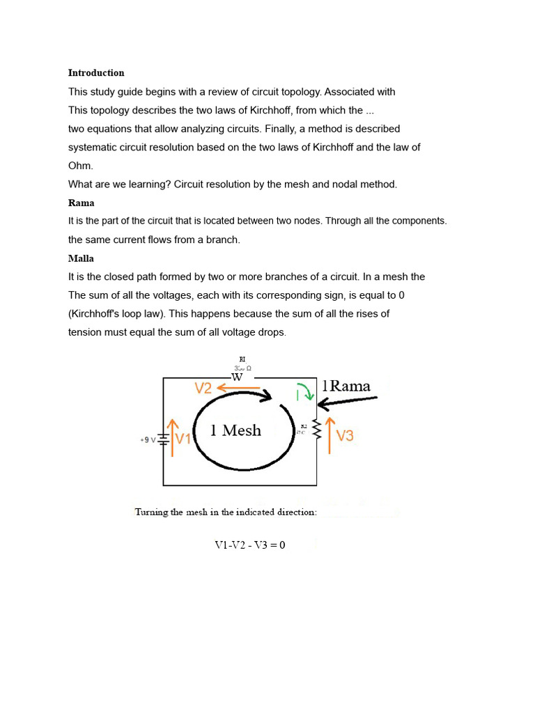 Kirchhoff's Law Exercise | PDF | Electrical Network | Electricity