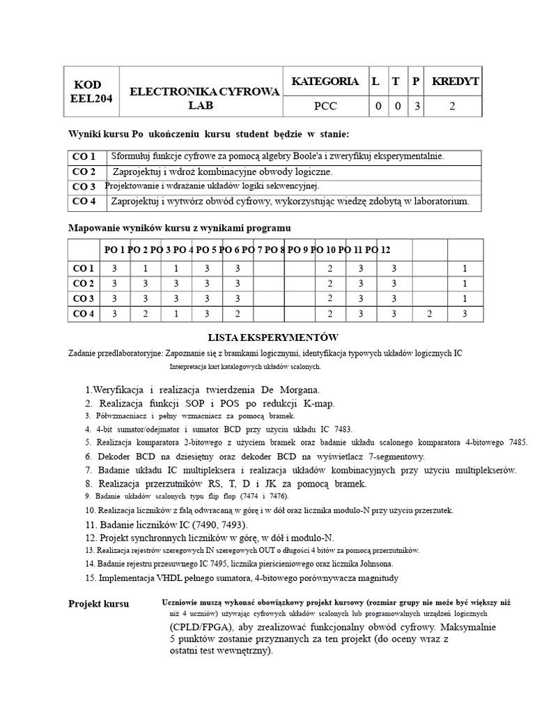 EEL204 - Ktu Qbank | PDF