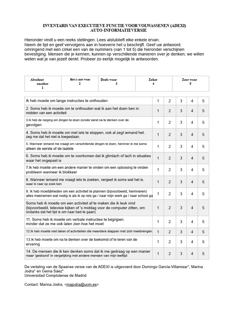 Adexi Zelf Spaans | PDF