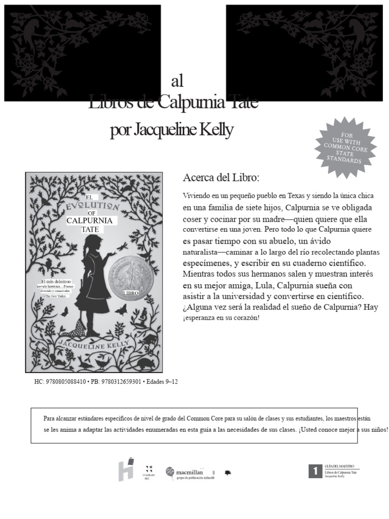Guía Del Maestro para La Evolución de Calpurnia Tate | PDF