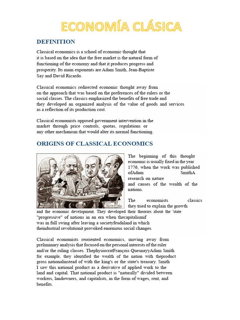 Overview of Classical Economics Principles | PDF | Value (Economics ...