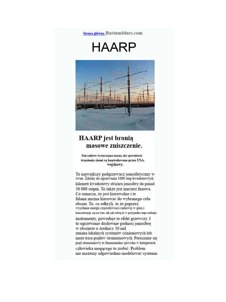 HAARP | PDF