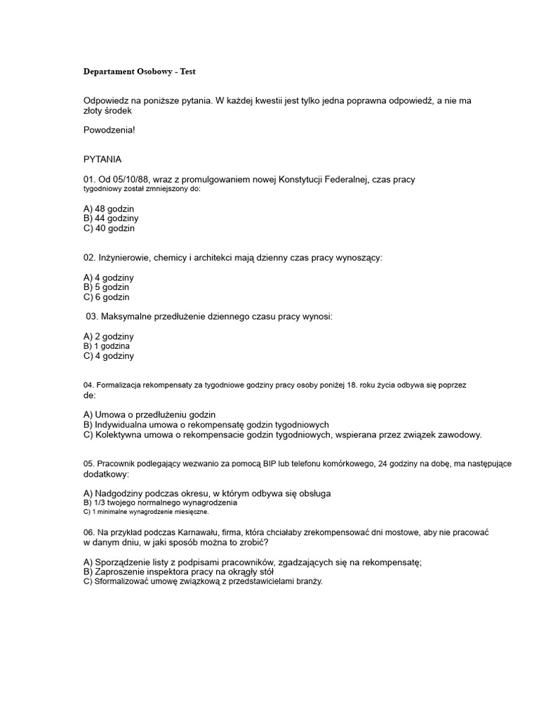 Dział Kadr | PDF