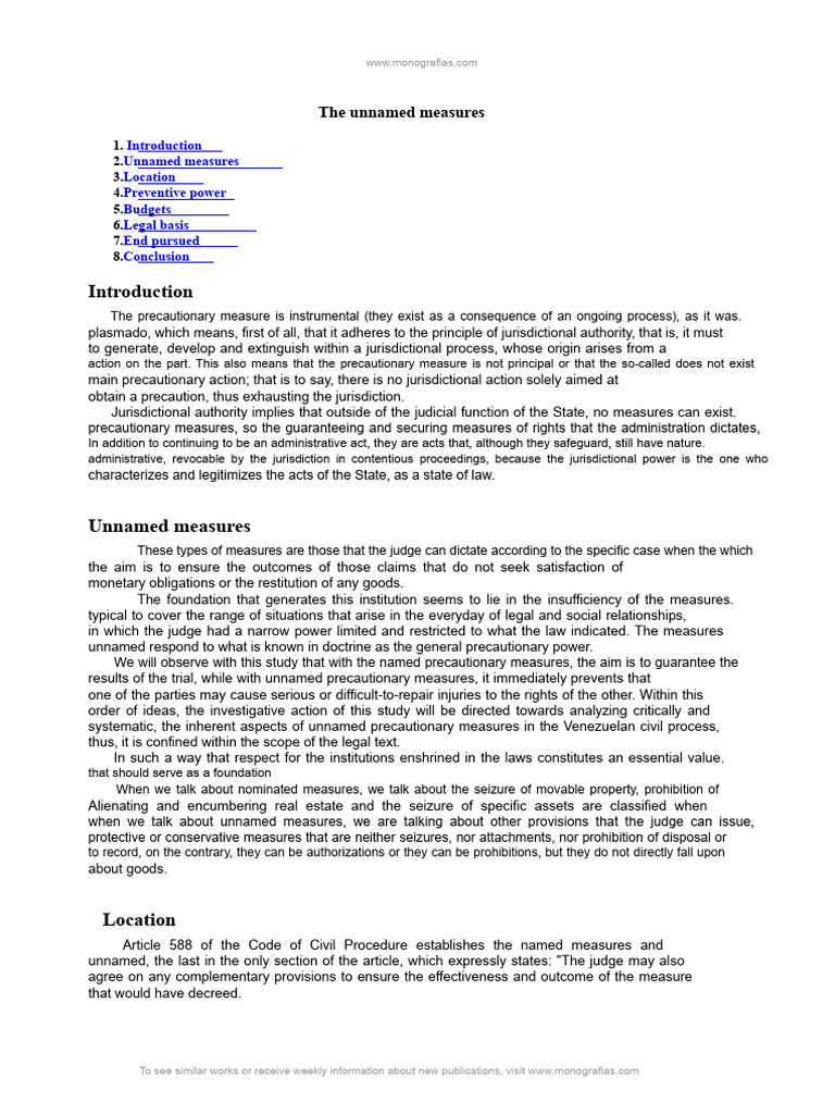 Unnamed Measures | PDF | Lawsuit | Evidence