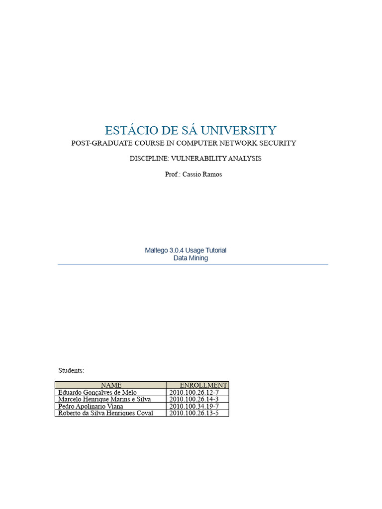 Maltego Tutorial | PDF | Domain Name | World Wide Web