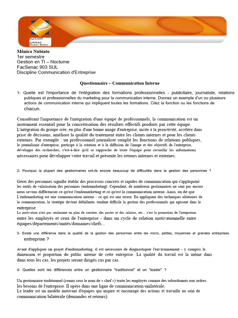 Communication Interne | PDF | Motivation | Motivant