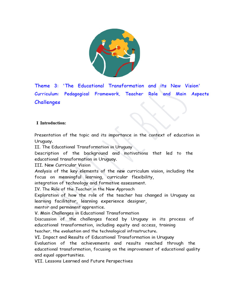 Theme 3. Educational Transformation and Its New Curricular Vision | PDF ...