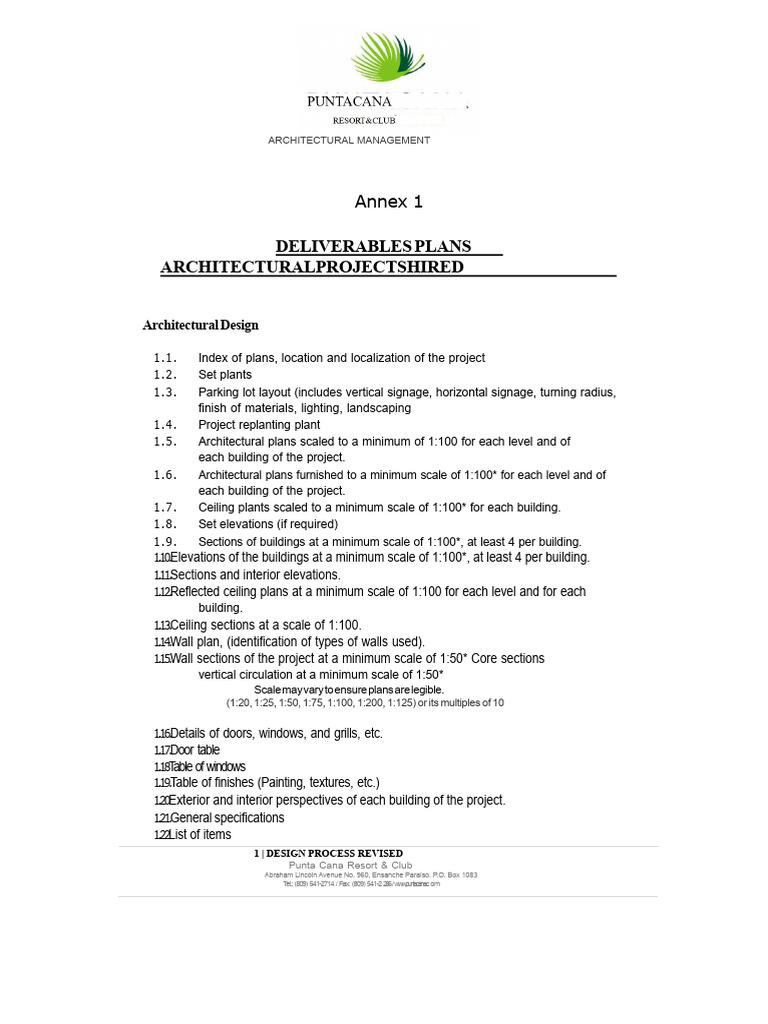 Deliverables List TYPICAL PLANS PDF | PDF