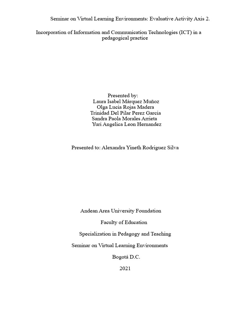 Activity Axis 2 EVA Group | PDF | Learning | Behavior Modification