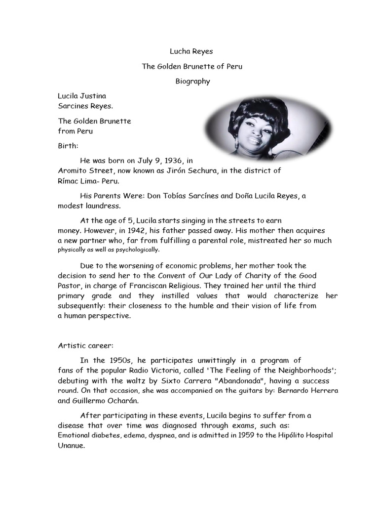 Lucha Reyes | PDF | Peru