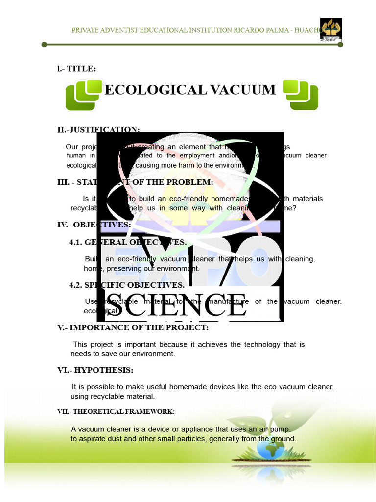 Project | PDF | Vacuum Cleaner | Vacuum