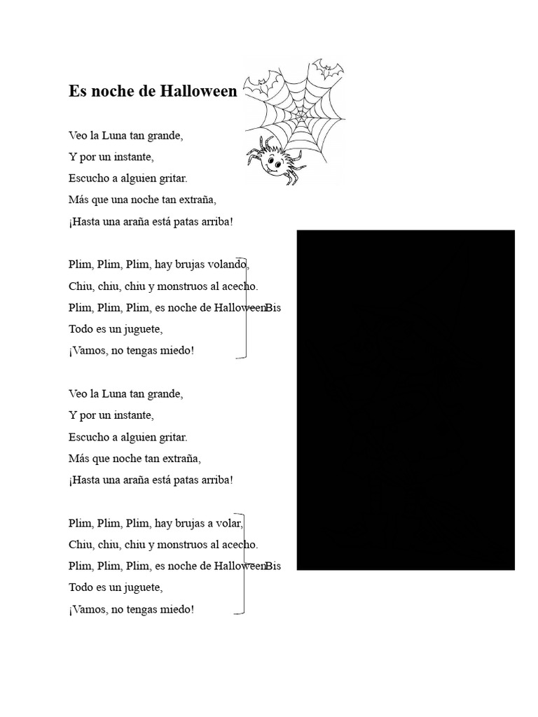 Es Noche de Halloween - Letra de La Canción | PDF