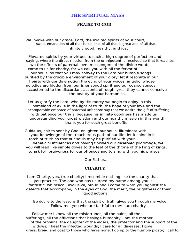 Sentences of Spiritism. | PDF | God | Glory (Religion)